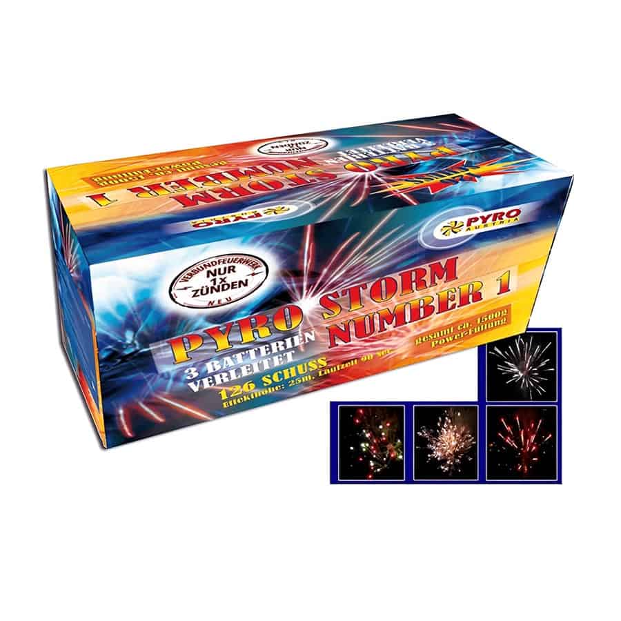 Pyro Storm - 126 Schuss • Gerrys Feuerwerk